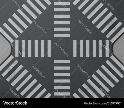 Road Intersection Top View