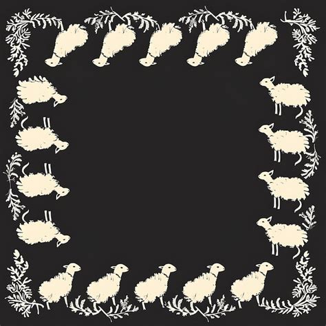 Premium Photo Frame Of Sheepfold Cnc Art With Sheep Pen Frame And