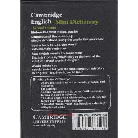 Cambridge English Mini Dictionary