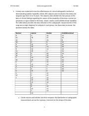 Tutorial Assign 6 ANOVA Docx HTH SCI 2S03 Tutorial Assignment 6 W