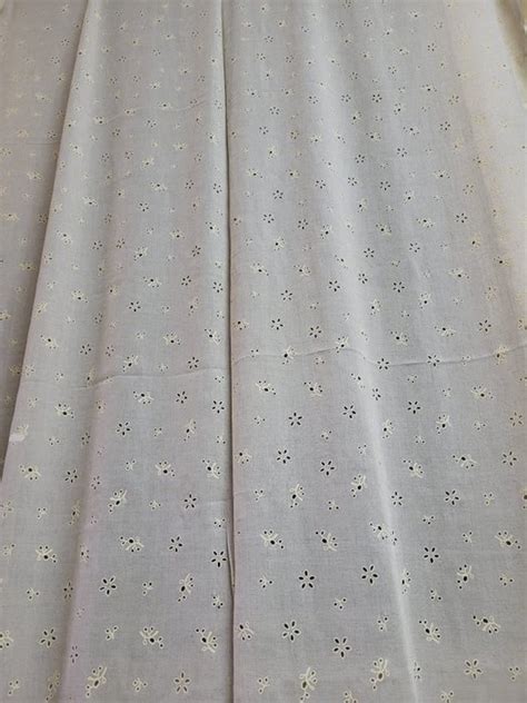 Wonderful San Gallo Lace Fabric Embroidered In A Catawiki