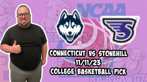 Uconn Vs Stonehill 111123 Free College Basketball Picks And