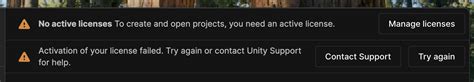 Unity Hub 3100 Activation Of Your License Failed Getting Started Unity Discussions