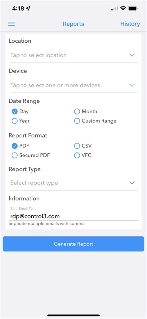 Report Generator Monitoring Reports