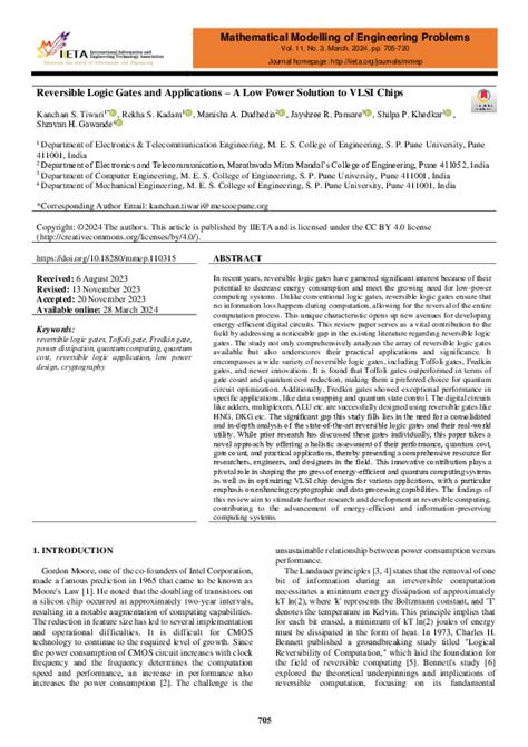 pdf reversible logic gates and applications a low power solution to vlsi chips