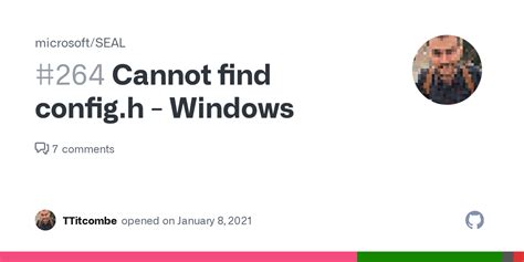 Cannot Find Configh Windows · Issue 264 · Microsoftseal · Github