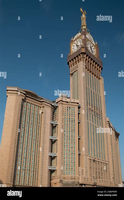 Abraj Al Bait Clock Tower In Mecca Saudi Arabia Iconic Islamic
