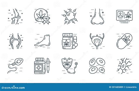 Nose Cancer Line Black Icon Human Organ Concept Malignant Neoplasm