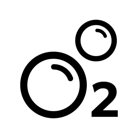 Oxygen Design Simple O2 Symbol 18847839 Vector Art At Vecteezy