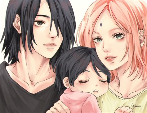 Sasuke Sarada Sakura By Shinigamimel On Deviantart