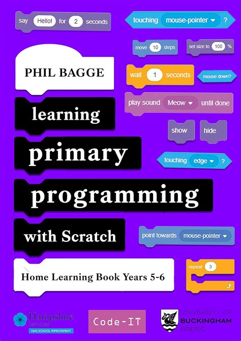 Learning Primary Programming With Scratch Home Learning Book Years 5 6