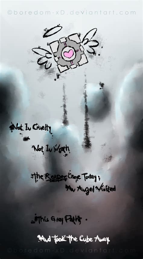 Companion Cube By Boredom Xd On Deviantart