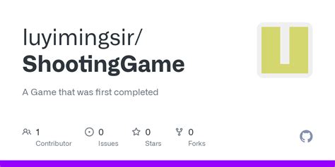 Github Luyimingsir Shootinggame A Game That Was First Completed