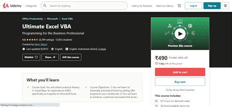 Best Excel VBA Online Courses
