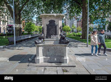 The Plinth Of The Toppled Statue Of Edward Colston A 17th Century Slave