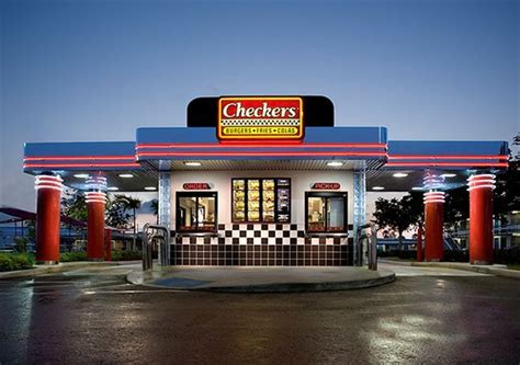 Checkers Restaurant Design At Night Checkers Drive Through Near Me
