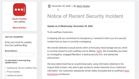 Lastpass Breached Gets Customer Information Daves Computer Tips