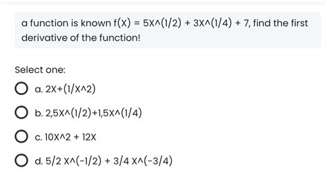 Solved A Function Is Known F X X X Chegg Com