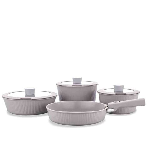 Pratica Removable 8 Pcs Cookware Set Korkmaz Mauritius
