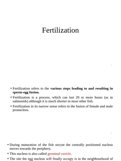 Fish Egg Fertilization Process Pdf Fertilisation Meiosis