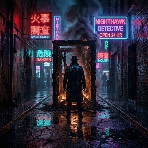 Free Neon Detective Mystery Image Noir Detective Neon Download At