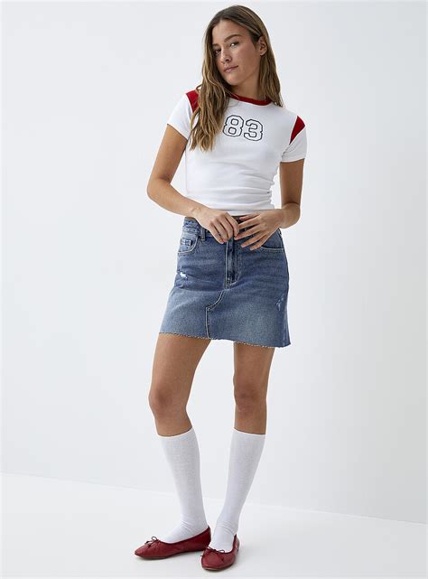 Womens Mini Skirts And Short Skirts Simons Canada