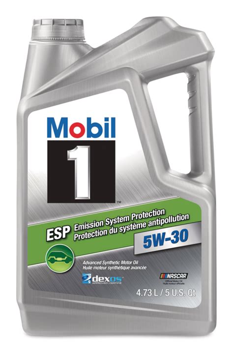 Mobil 1™ ESP Emission System Protection 5W30 Synthetic Engine/Motor Oil ...