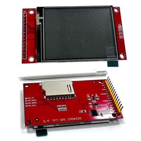 Kit 500 Peças Display Lcd Tft Spi 320x240 Touch Screen Módulo Ili9341 24 Polegadas Serial