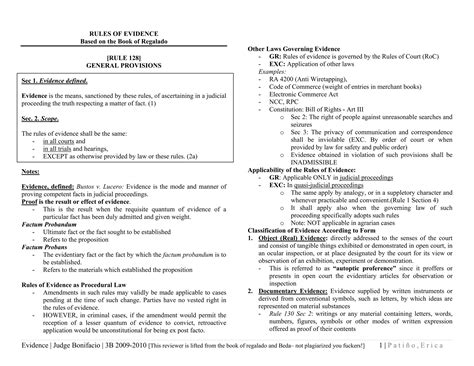 Rules Of Evidence Included Examples And Definition Pdf