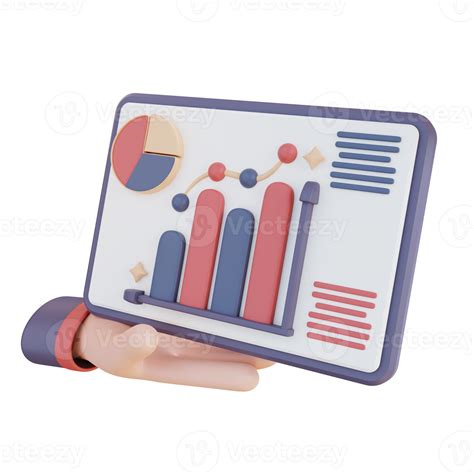 3d Illustration Hand And Data Analysis Report 18245237 Png