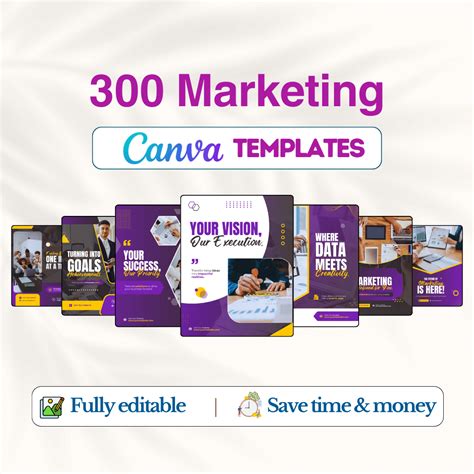 Marketing Canva Templates Bundle 300 Templates Viralcontentdesign