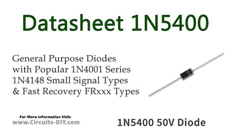 1n5400 50v 3a General Purpose Diode Datasheet
