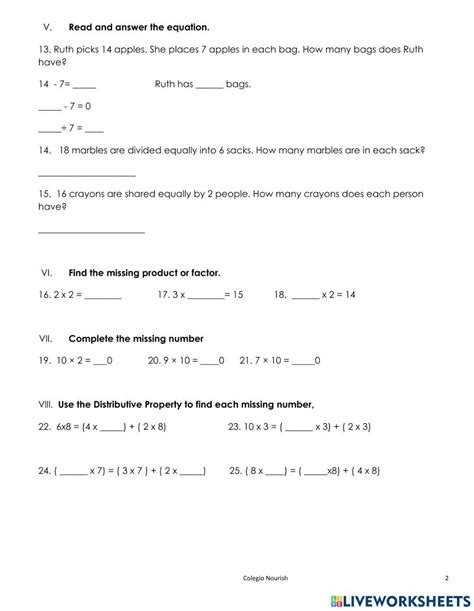 Math Exam October Worksheet Live Worksheets
