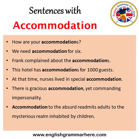 Sentences With Accommodation Archives English Grammar Here