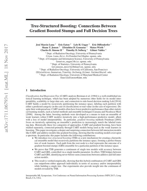 Pdf Tree Structured Boosting Connections Between Gradient Boosted
