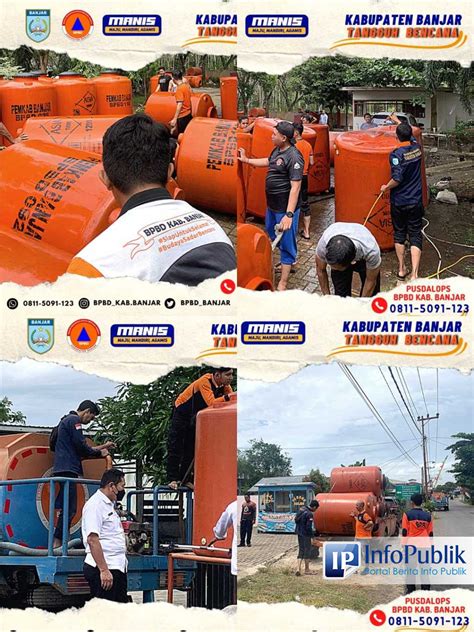 InfoPublik BPBD Banjar Lakukan Pemasangan Tandon Air Persiapan Haul