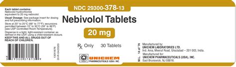Dailymed Nebivolol Hydrochloride Tablet