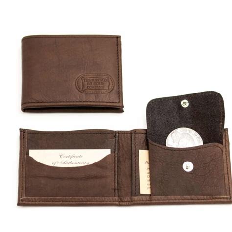 Buffalo Billfold Mens Leather Bifold Made In Usa Buffalo Billfold Co