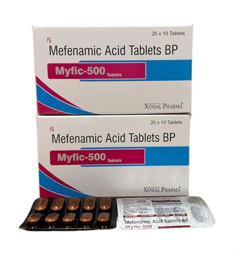 Mefenamic Acid 500mg Myfic 500 Tablet At Rs 285box Meftal Spas In