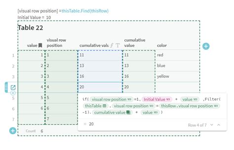 Running Total Column Based On Value In Previous Row Coda Maker Community