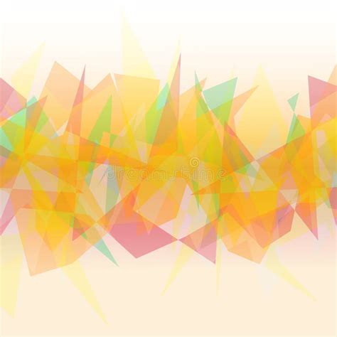Fondo Abstracto Poligonal Anaranjado Claro Ilustración del Vector Ilustración de cristal