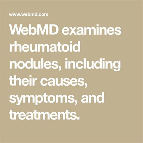 What Are Rheumatoid Nodules Causes And Treatments Rheumatoid Nodules