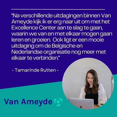 Per 1 November Geeft Tamarinde Rutten Leiding Aan Het Excellence Center