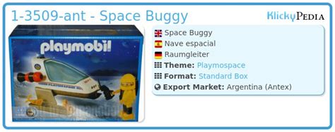 Playmobil Set 1 3509 Ant Space Buggy Klickypedia