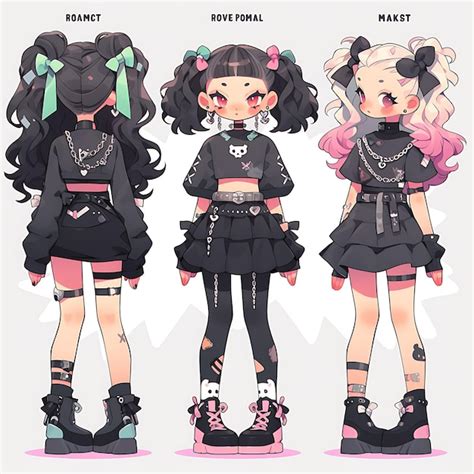 Chibi Kawaii Manga Aquarela Arte Cute Chibi Personagens Em Anime Pose