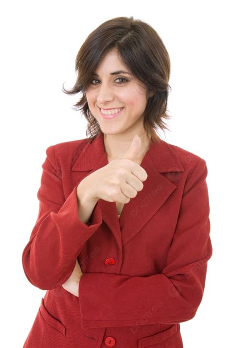 엄지손가락을 치켜드는 젊은 비즈니스 우먼 사진 배경 및 무료 다운로드를위한 그림 Pngtree
