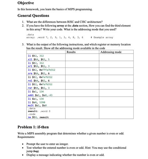Solved General Questions What Are The Differences Between Chegg
