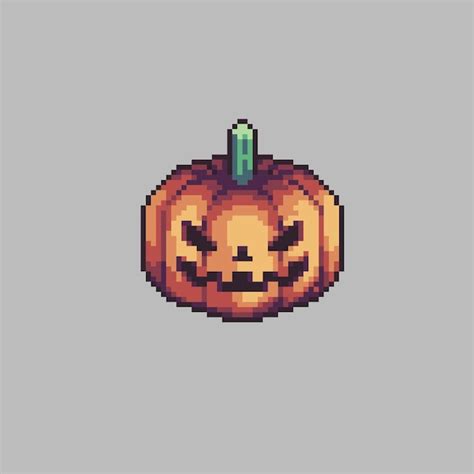 Premium Vector Fully Editable Pixel Art Vector Illustration Halloween Pumpkin For Game
