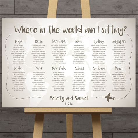 Table Assignment Etsy