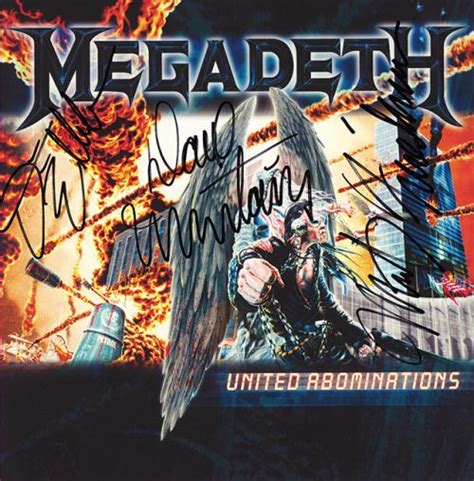 Autographed Megadeth Vinyl Record Signed Music